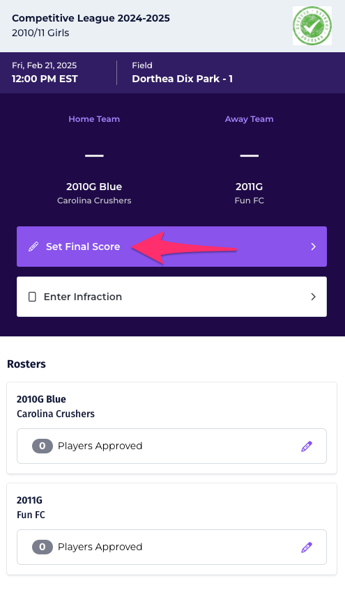 Working as a Game Scoring Assistant – PlayMetrics Governing System